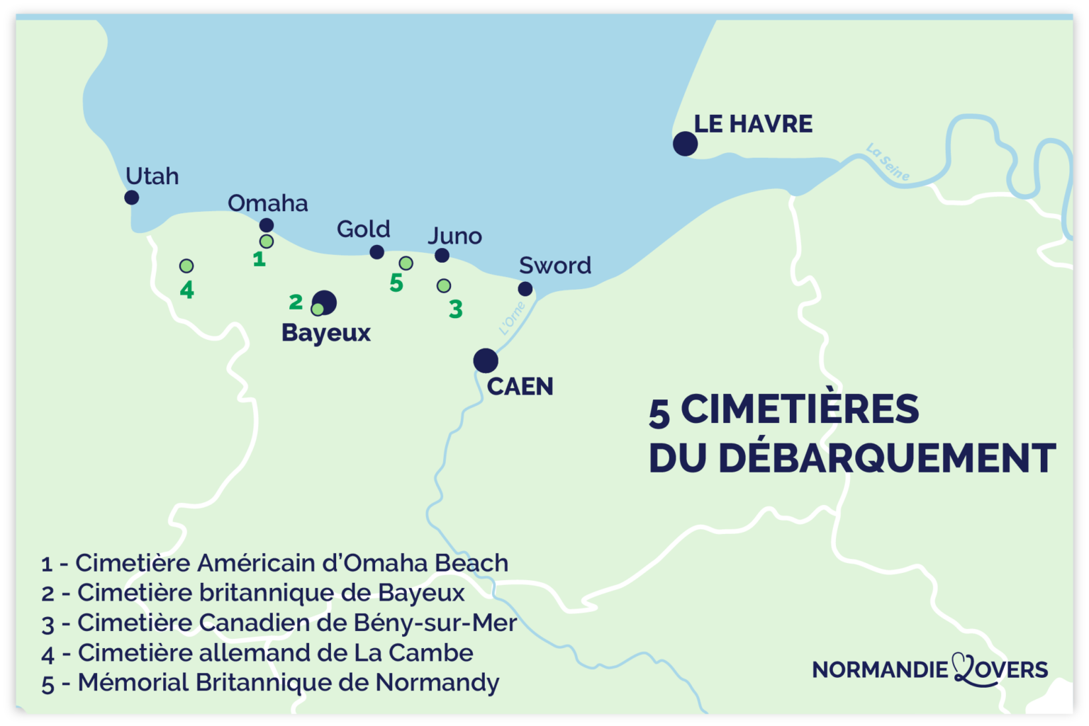 Cimetière militaire allemand de La Cambe (Omaha Beach): visite